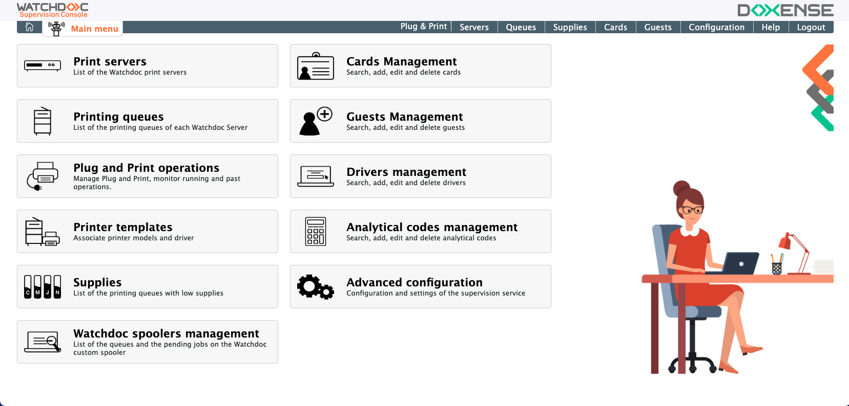 Watchdoc V6 : New Features - Doxense - Print and scan management software